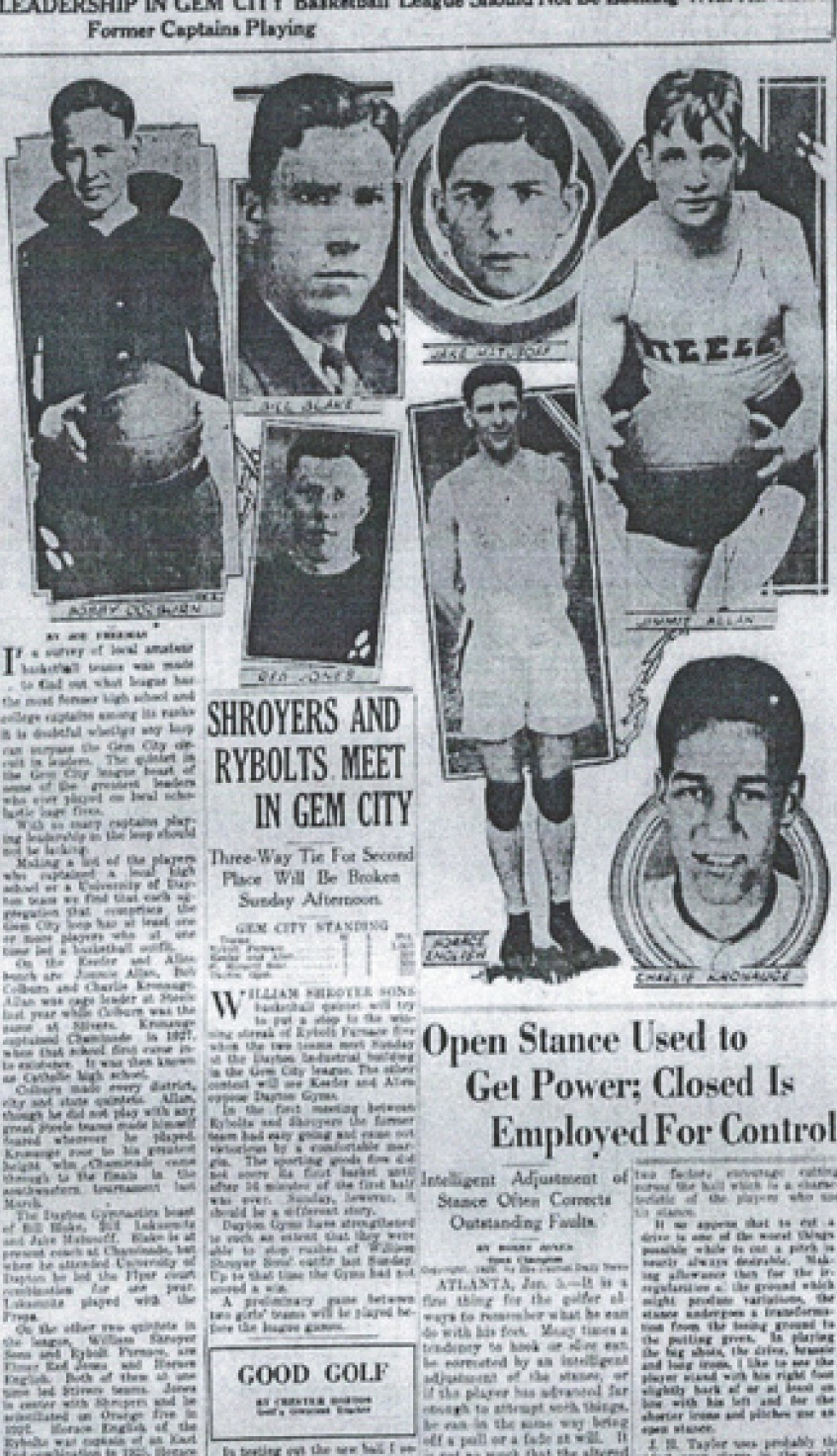 Elmer “Red” Jones – Class of 1927 – Stivers Athletic Hall of Fame